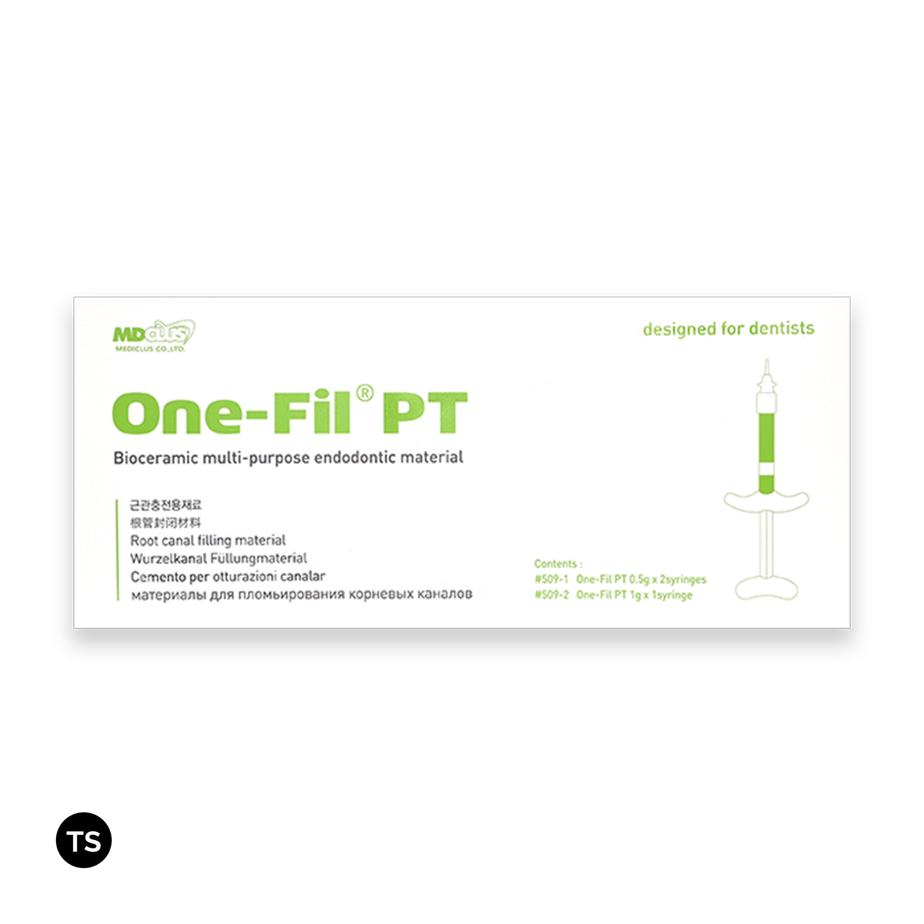 One-Fil PT Bioceramic Endodontic Putty | Premixed Tricalcium Silicate